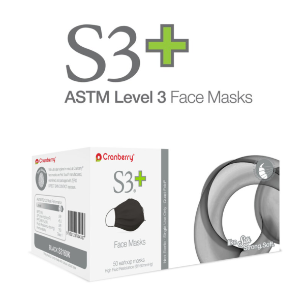 Black Face Masks S3+ ASTM Level 3 – STAR DENTAL SUPPLY